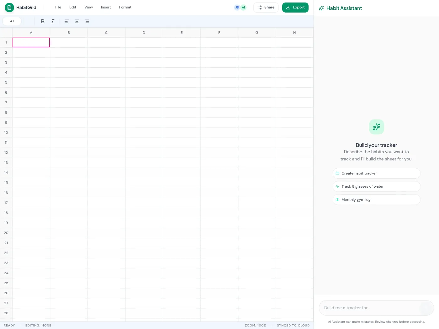 Habit Tracker Builder