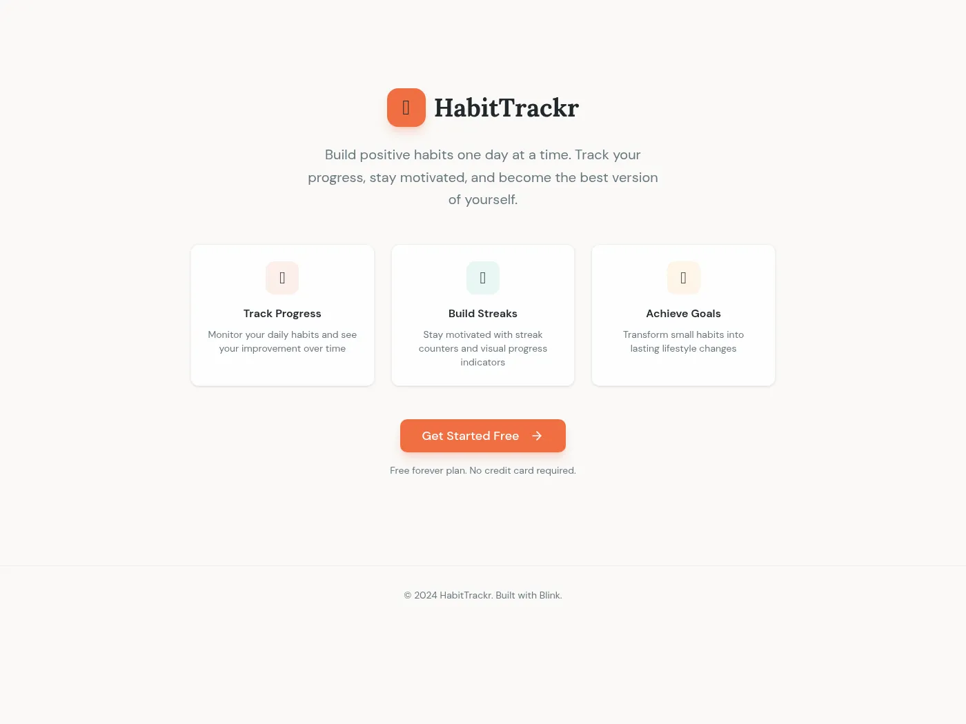 HabitTrackr Web App