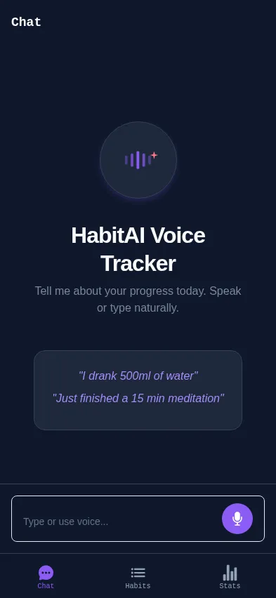 HabitAI Voice Tracker