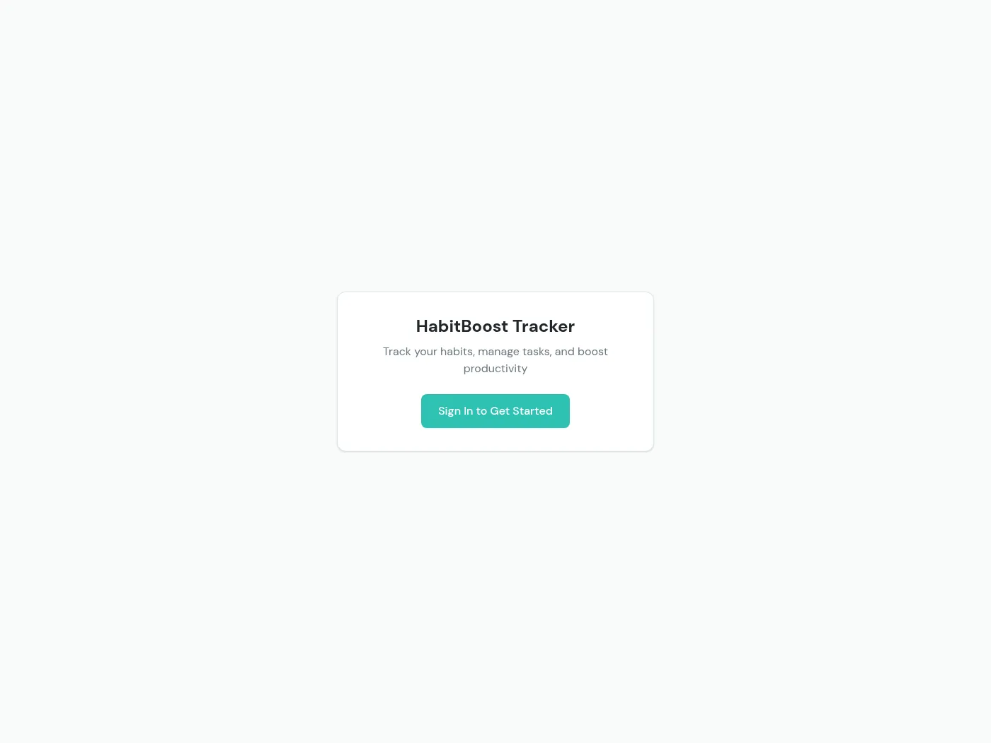 HabitBoost Tracker