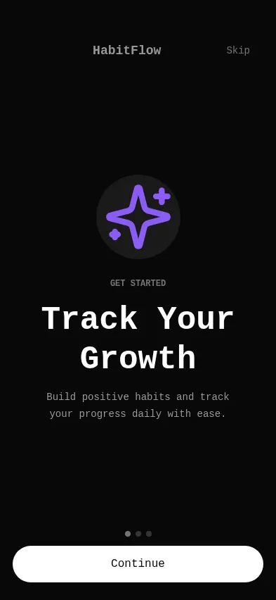 HabitFlow iOS Tracker
