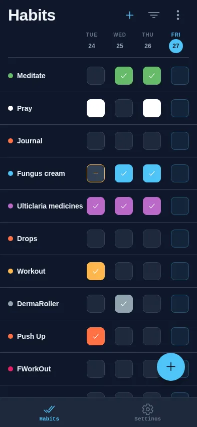 Habitizer Mobile App