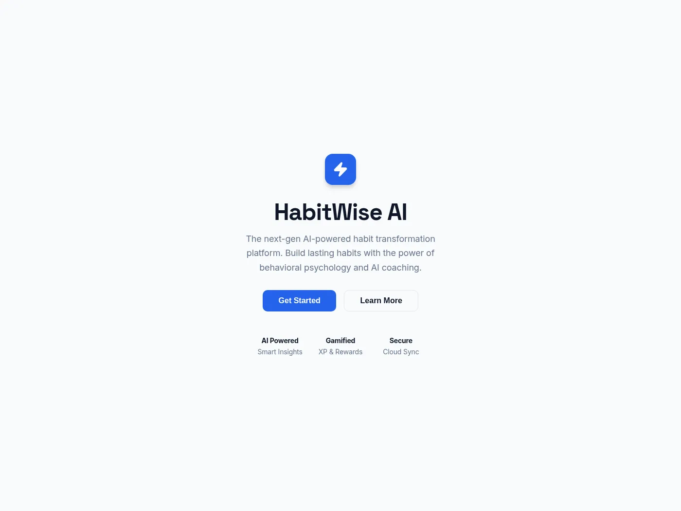 HabitWise AI