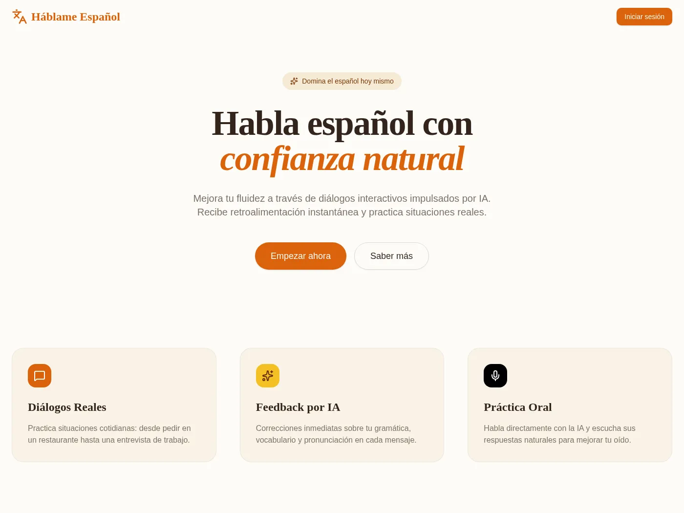 Háblame Español