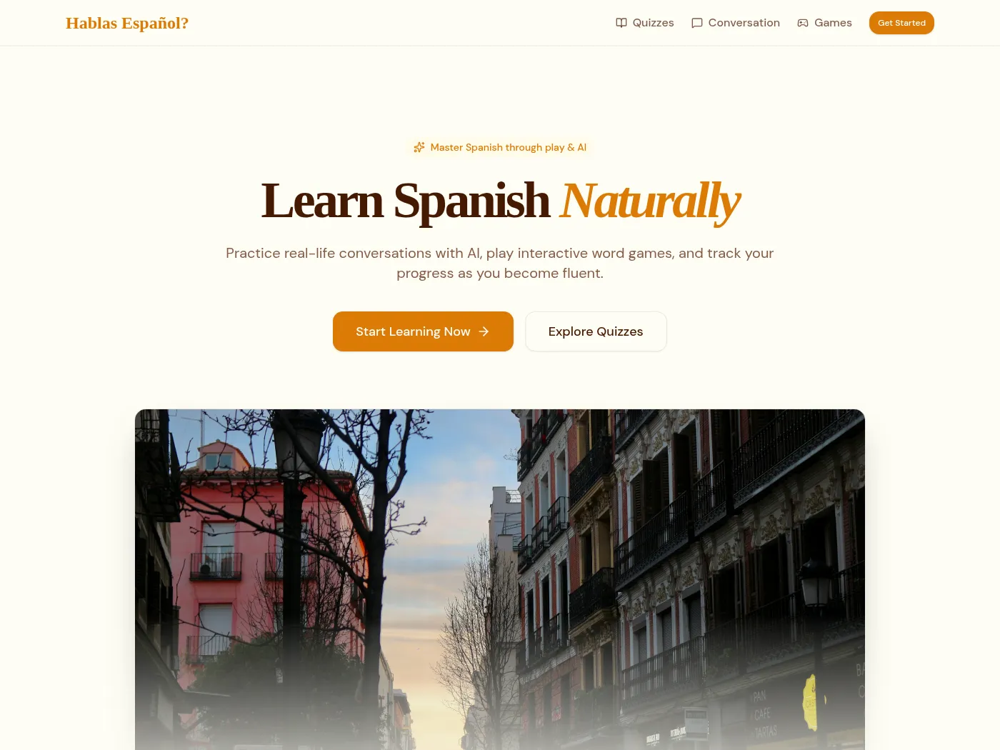 Hablas Español? Web App