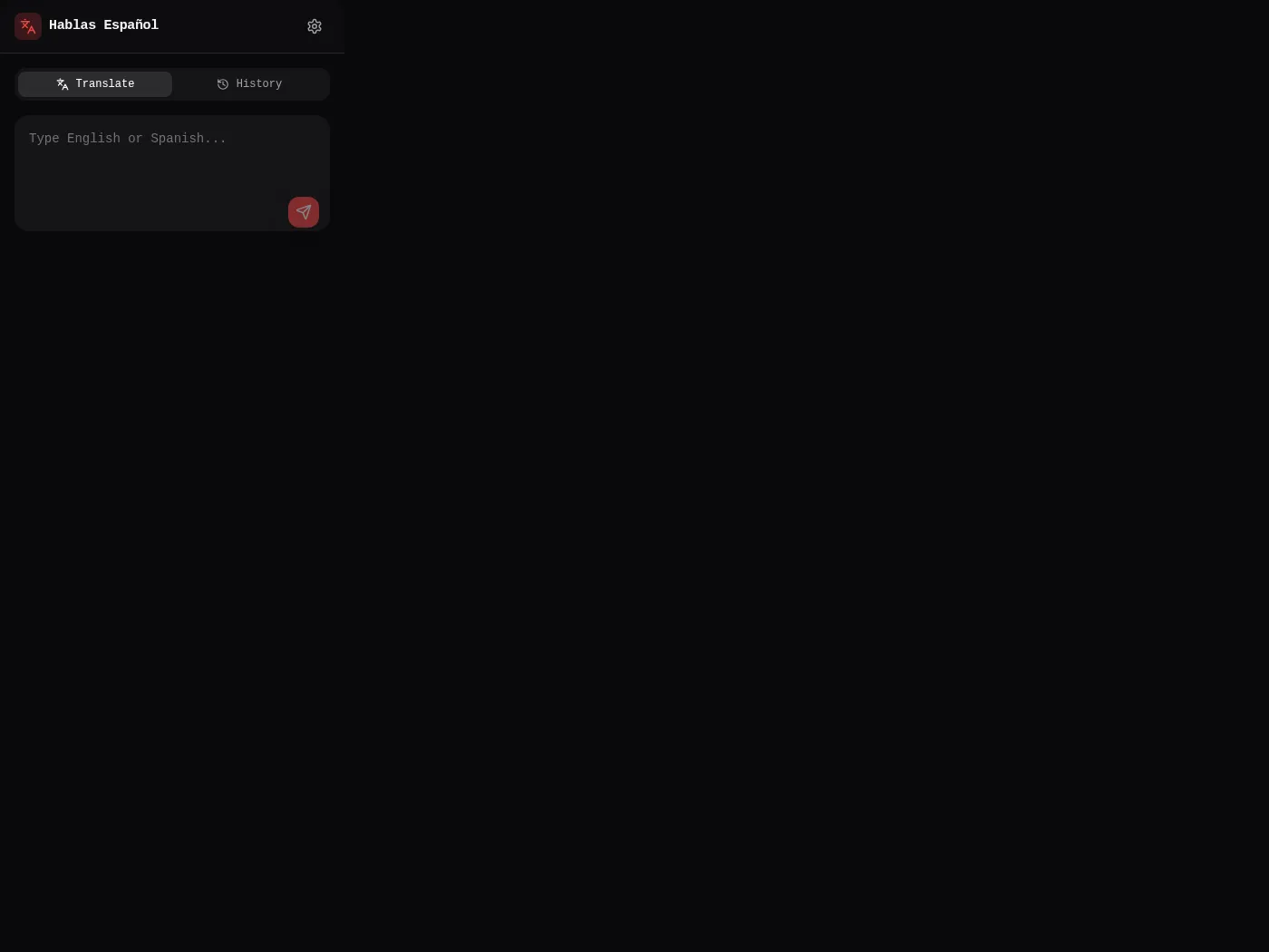 Hablas Español Extension