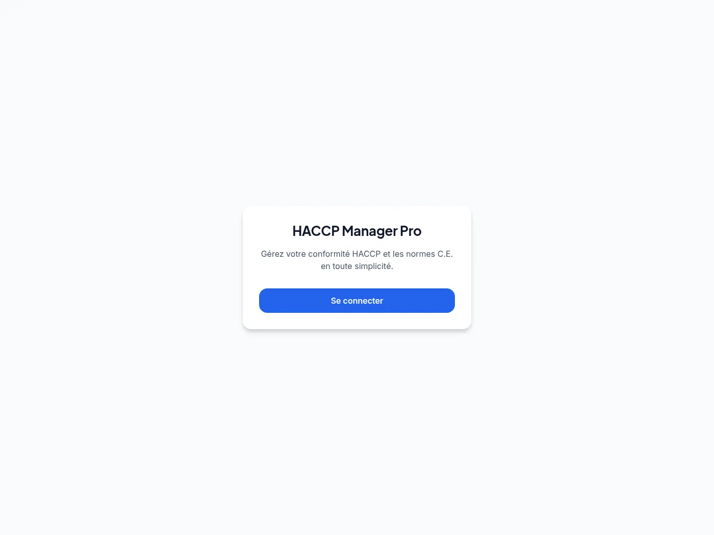 HACCP Manager Pro