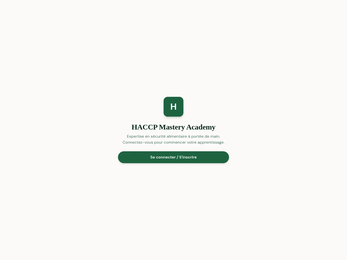 HACCP Mastery Academy