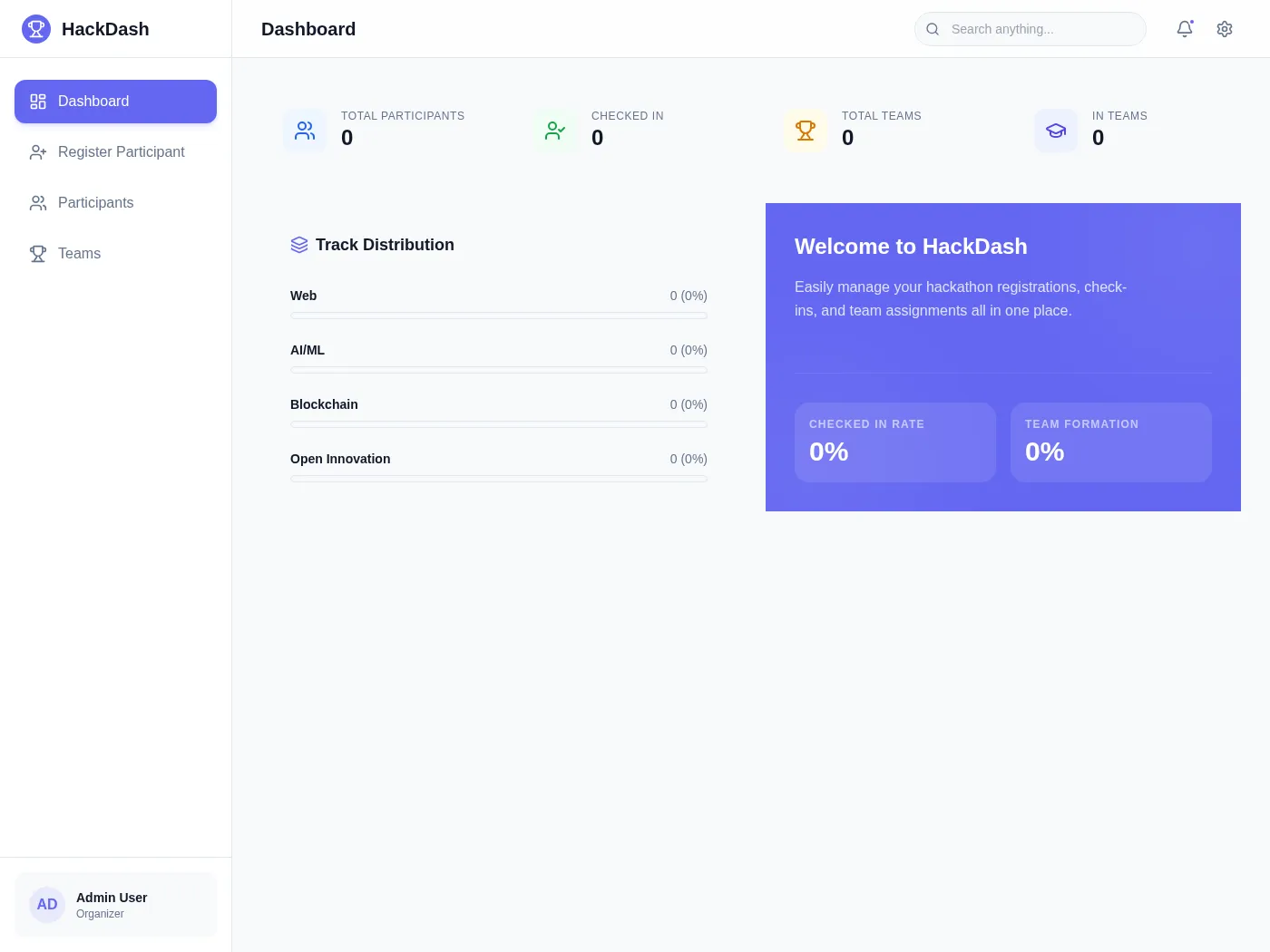 Hackathon Dash