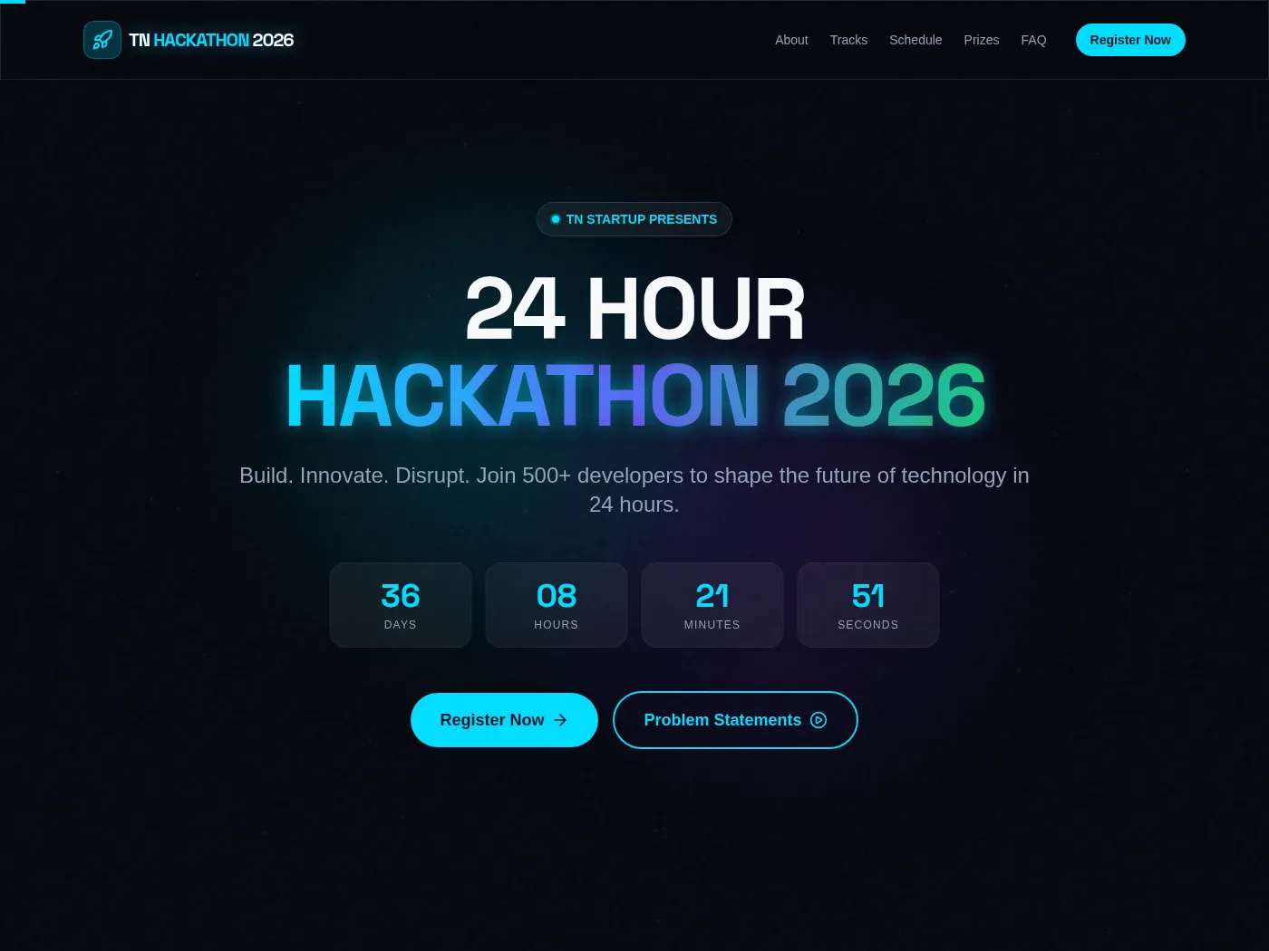 Hackathon Pro Landing