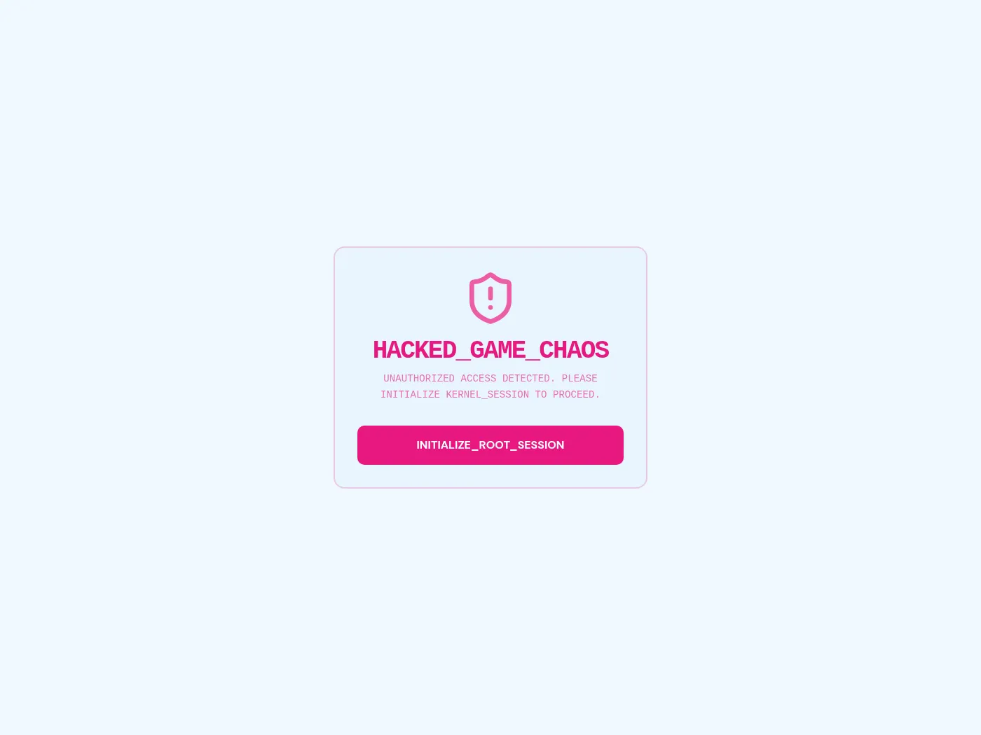 Hacked Game Chaos