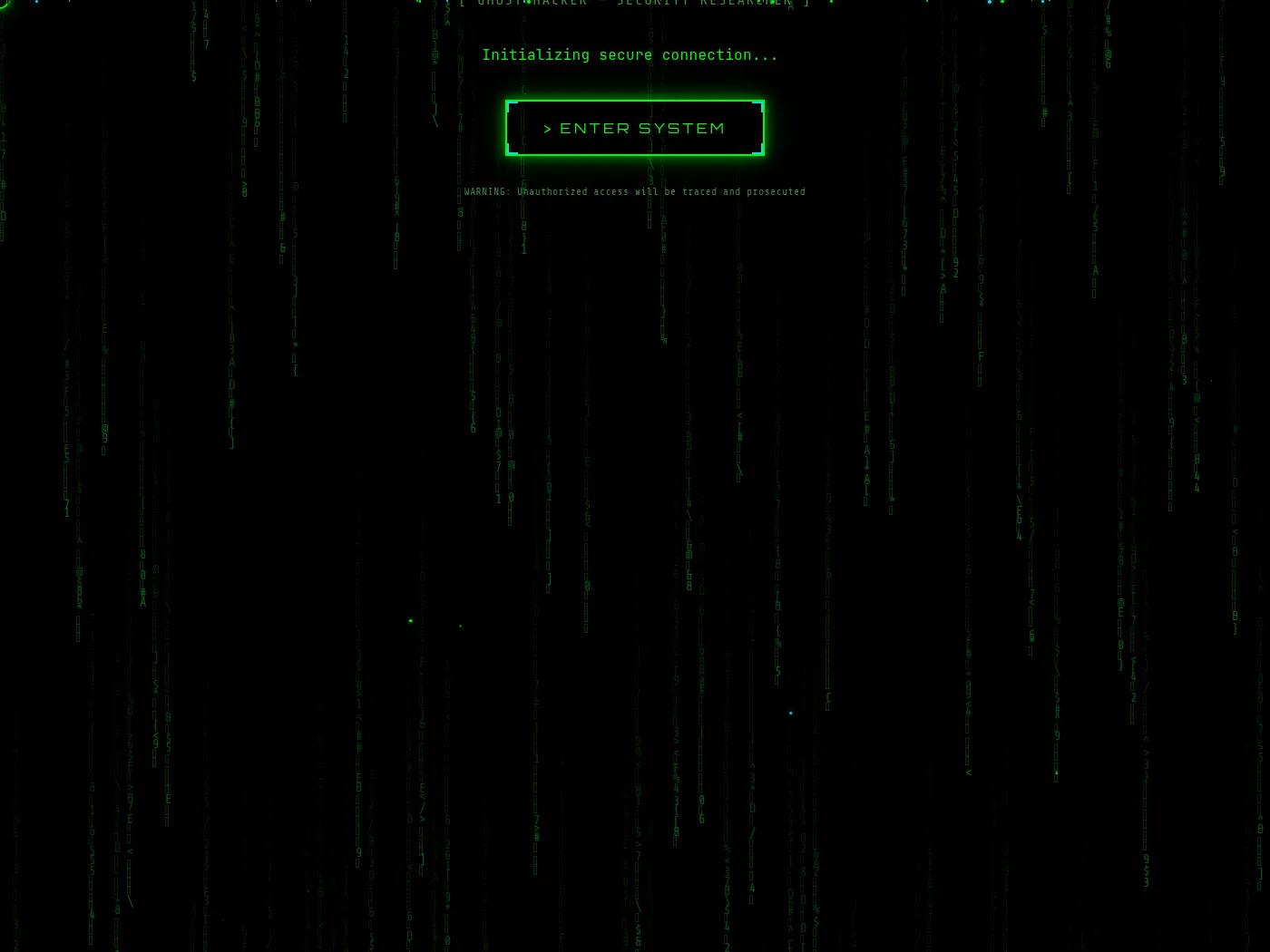 Hacker Portfolio Terminal