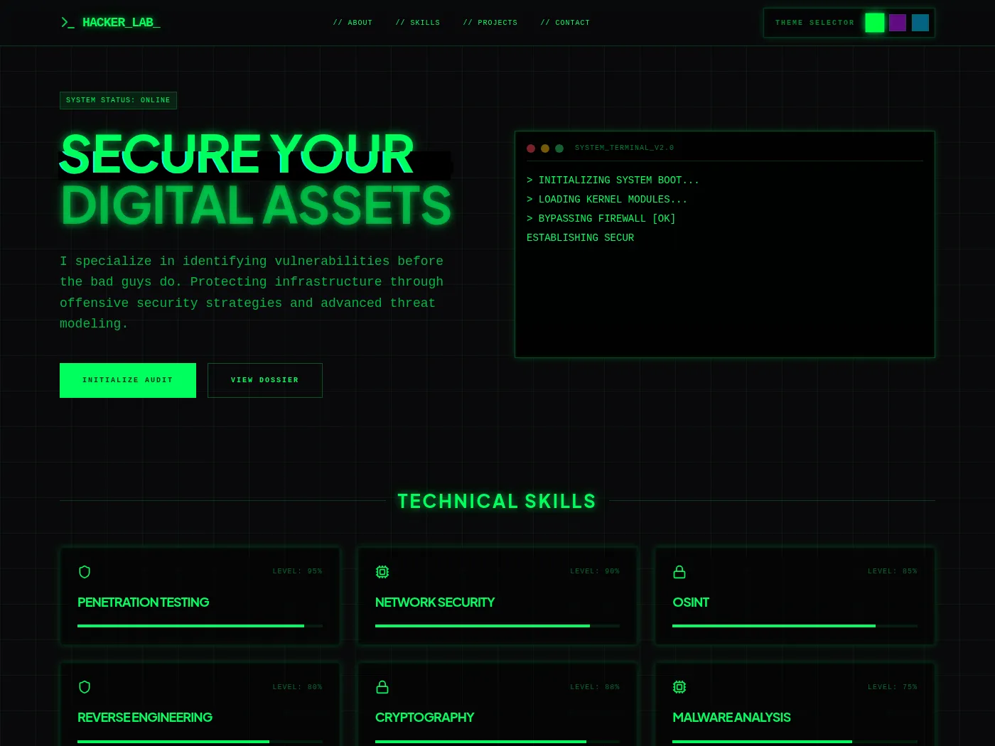 Pro Hacker Portfolio