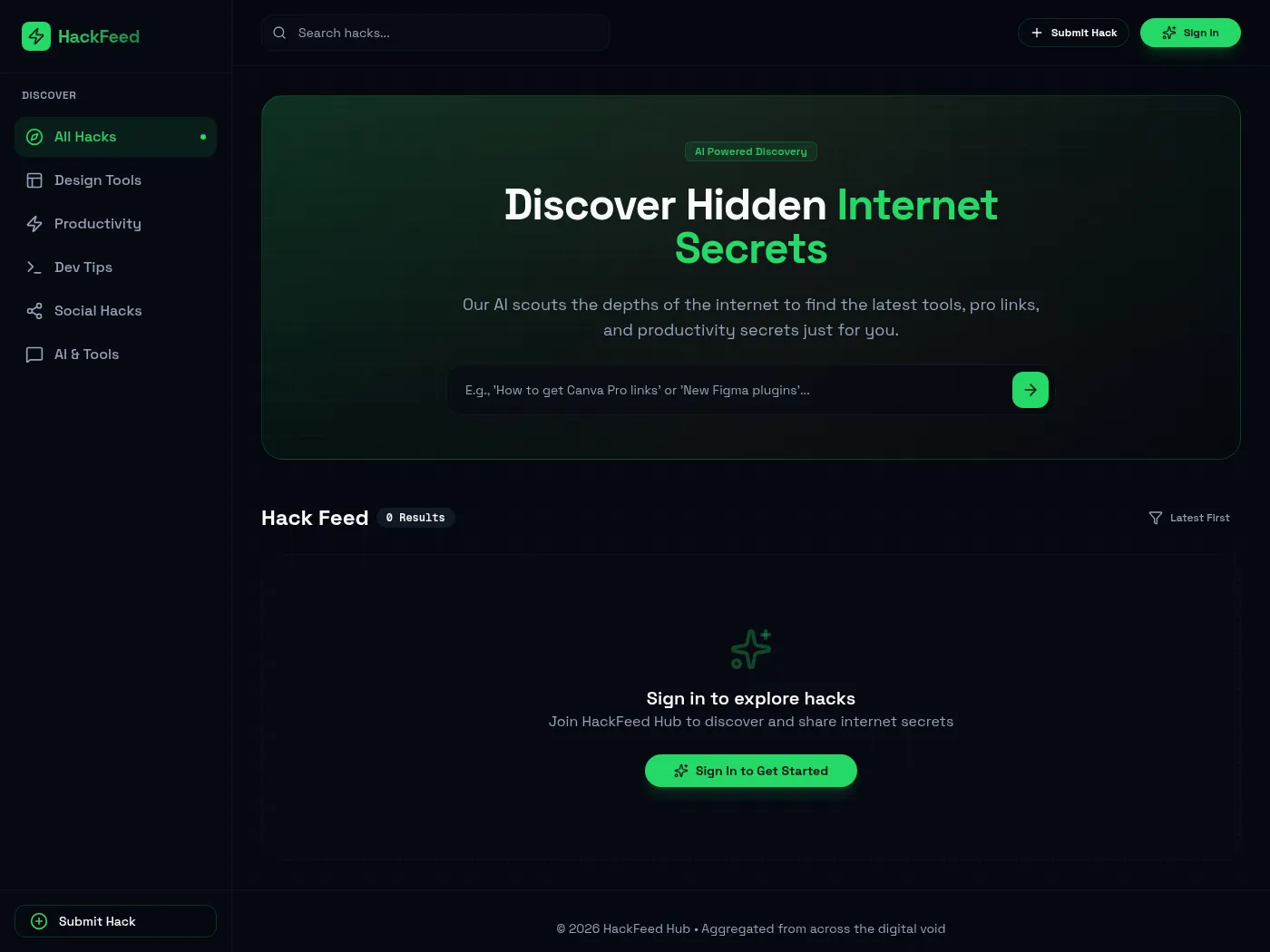 HackFeed Hub