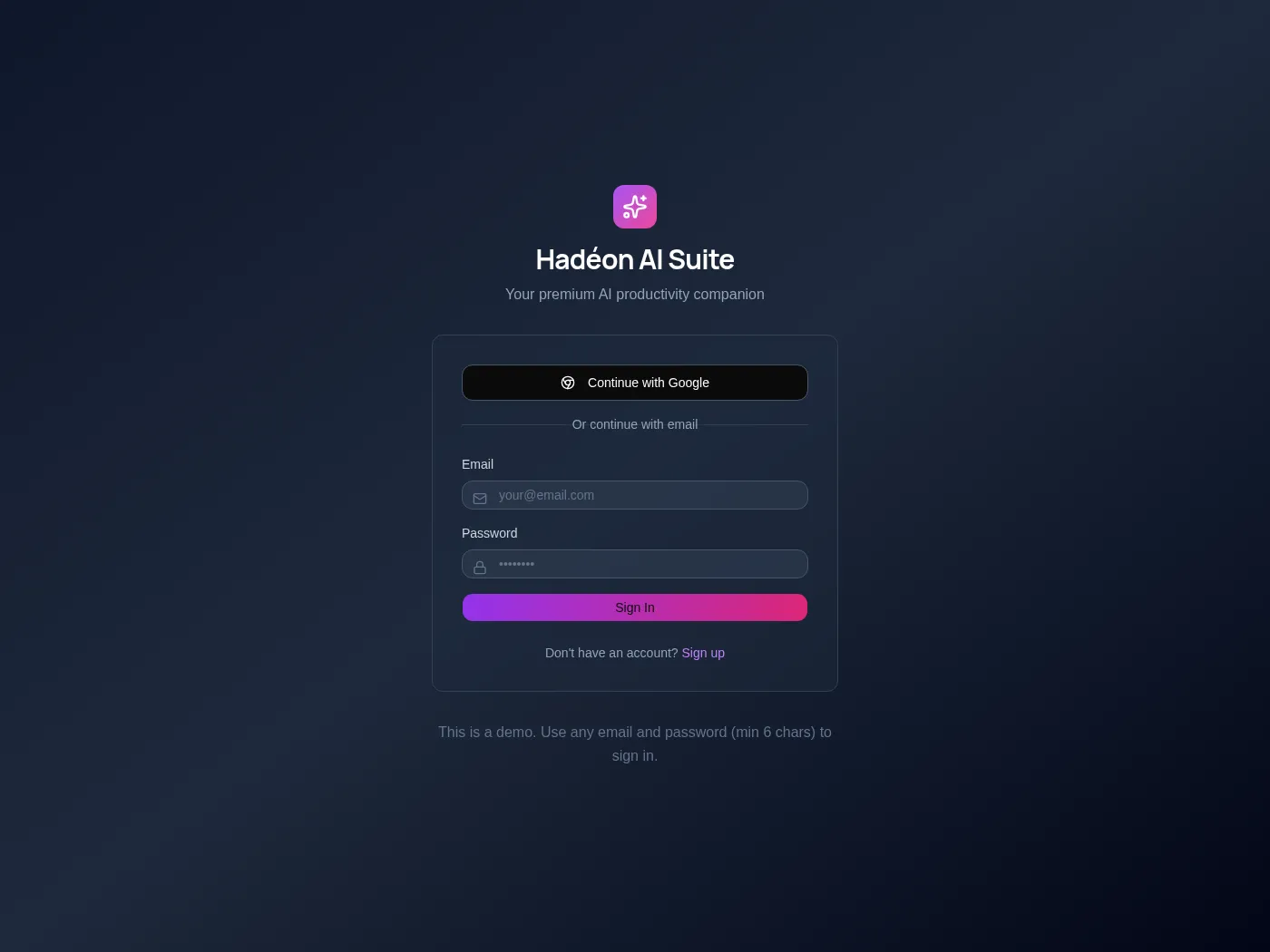 Hadéon AI Suite