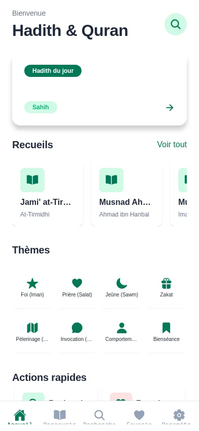 Hadith & Quran Explorer