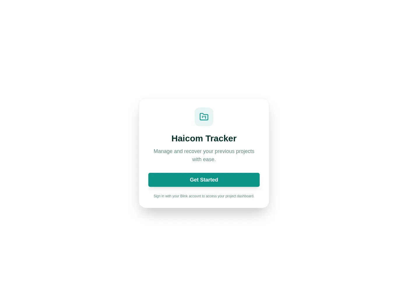Haicom Project Tracker