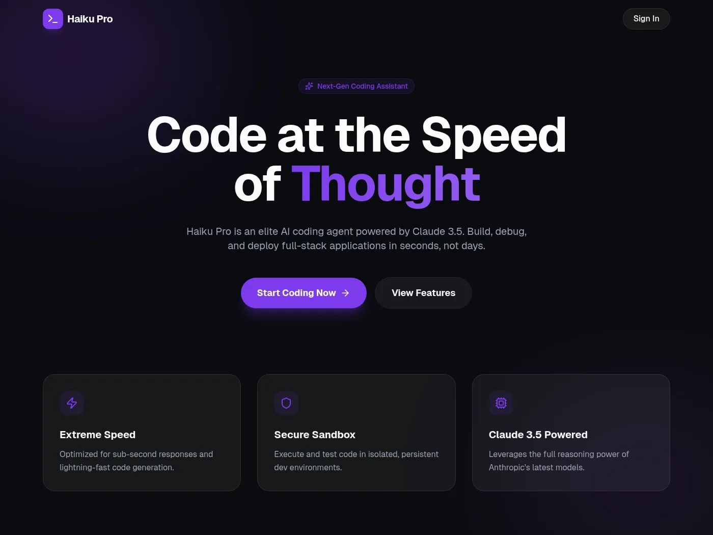 Haiku Pro Coding Agent