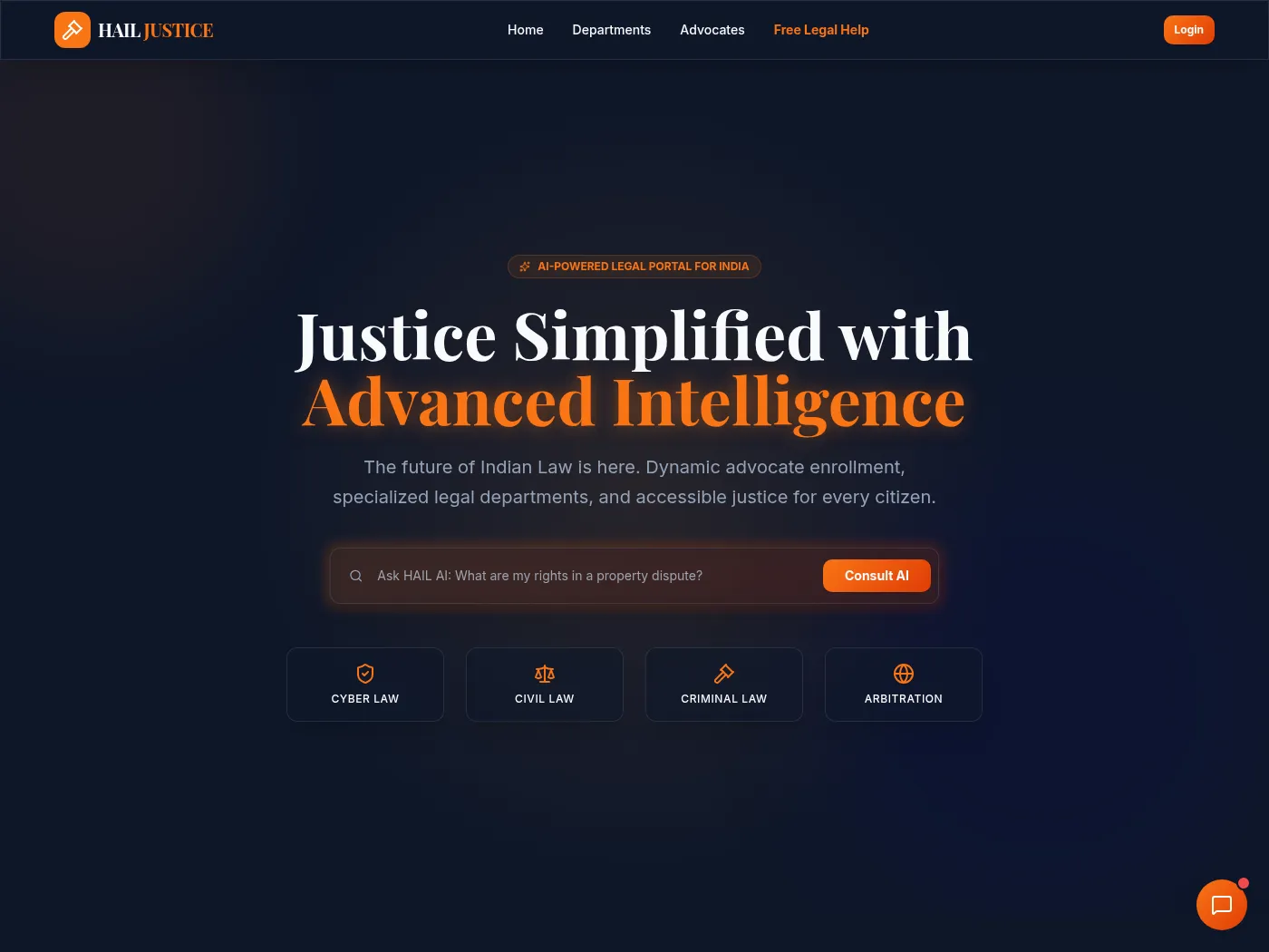 HAIL Justice AI Portal