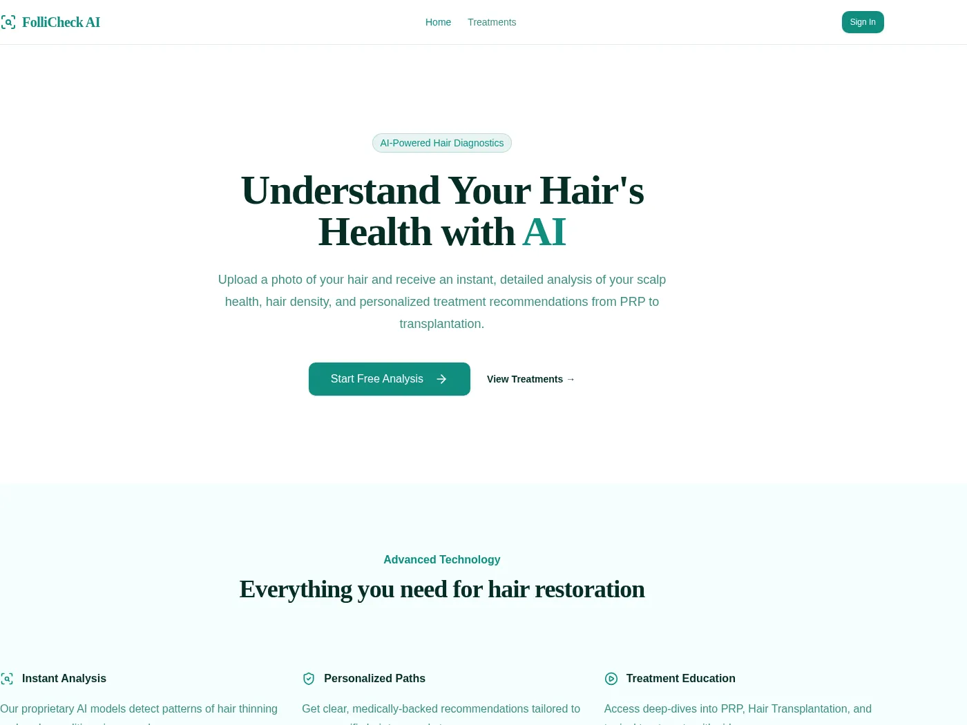 AI Hair Analyzer