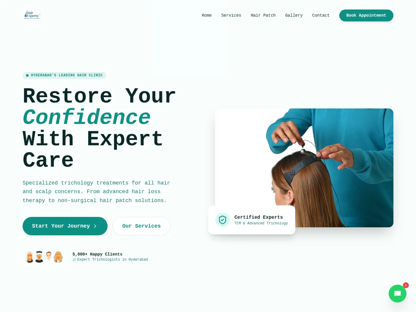 Hair Experts Web Hub