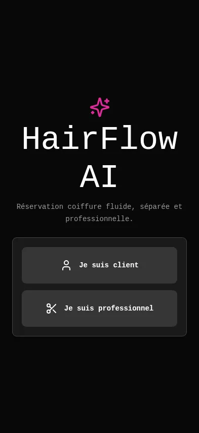 HairFlow AI Booking App