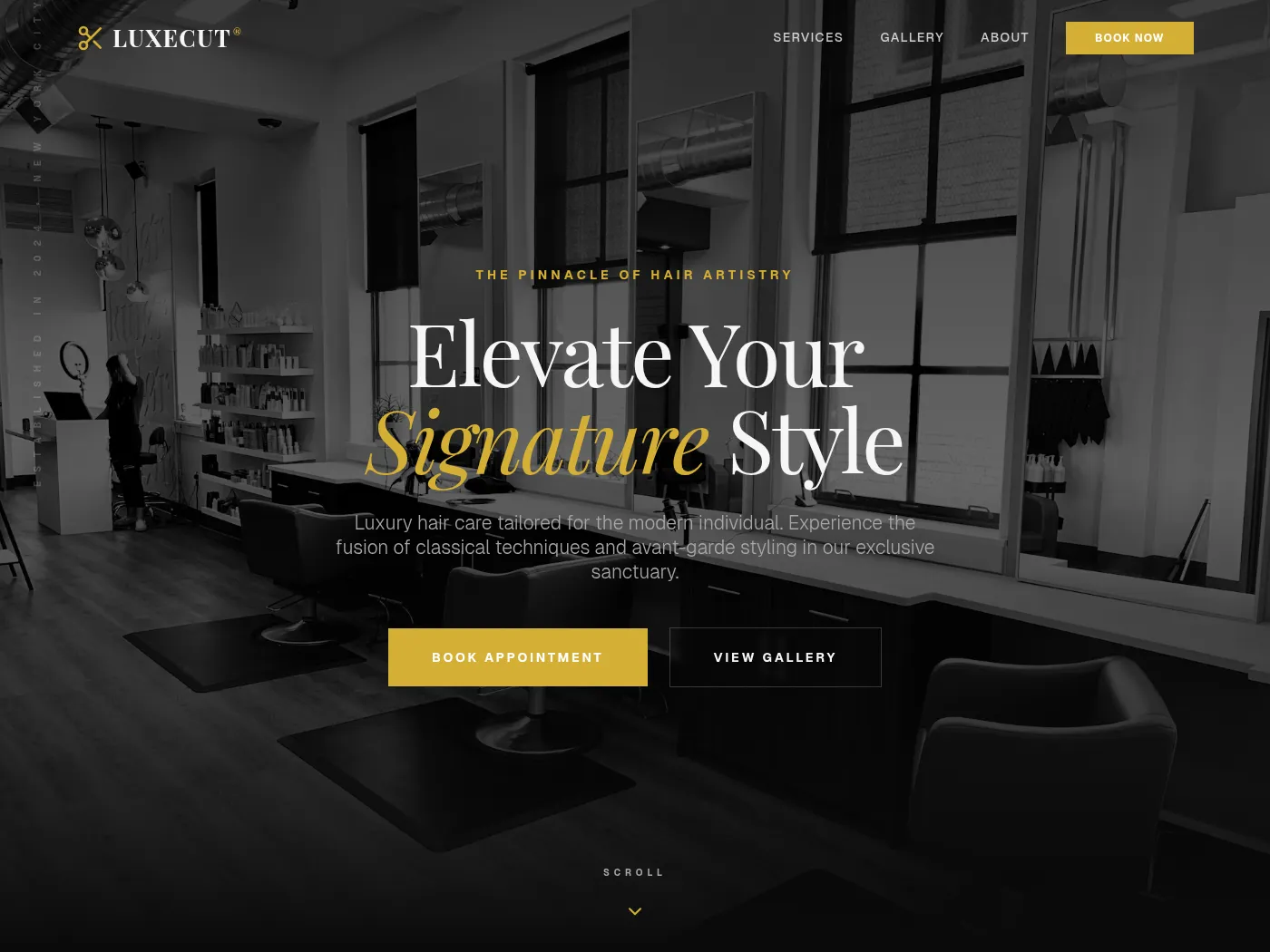 Hairstyle Shop Website