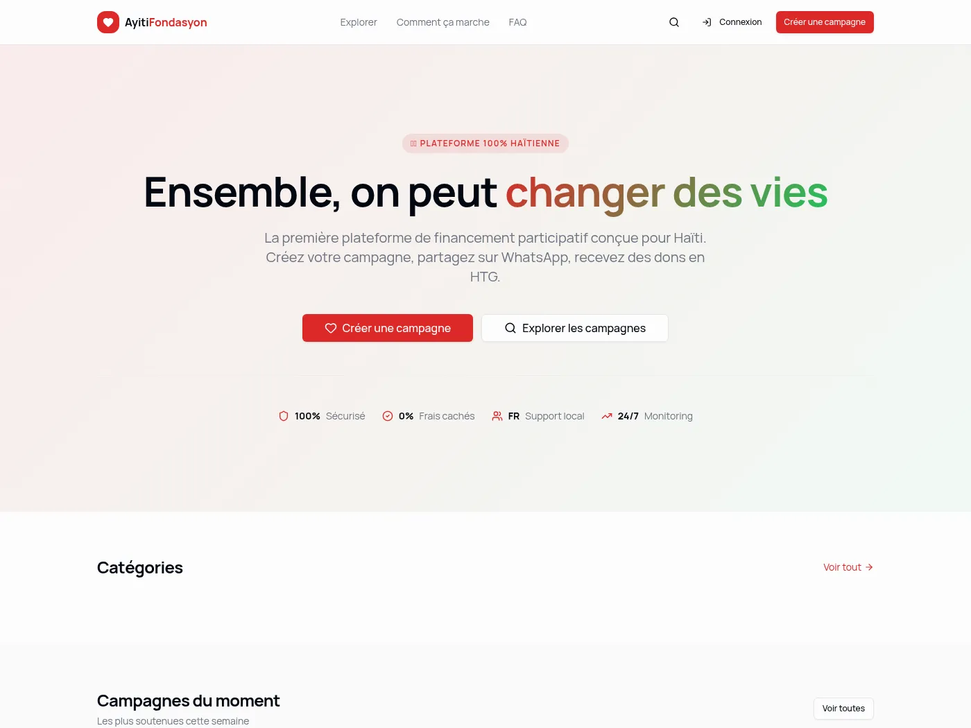 Haïti Crowdfund Web