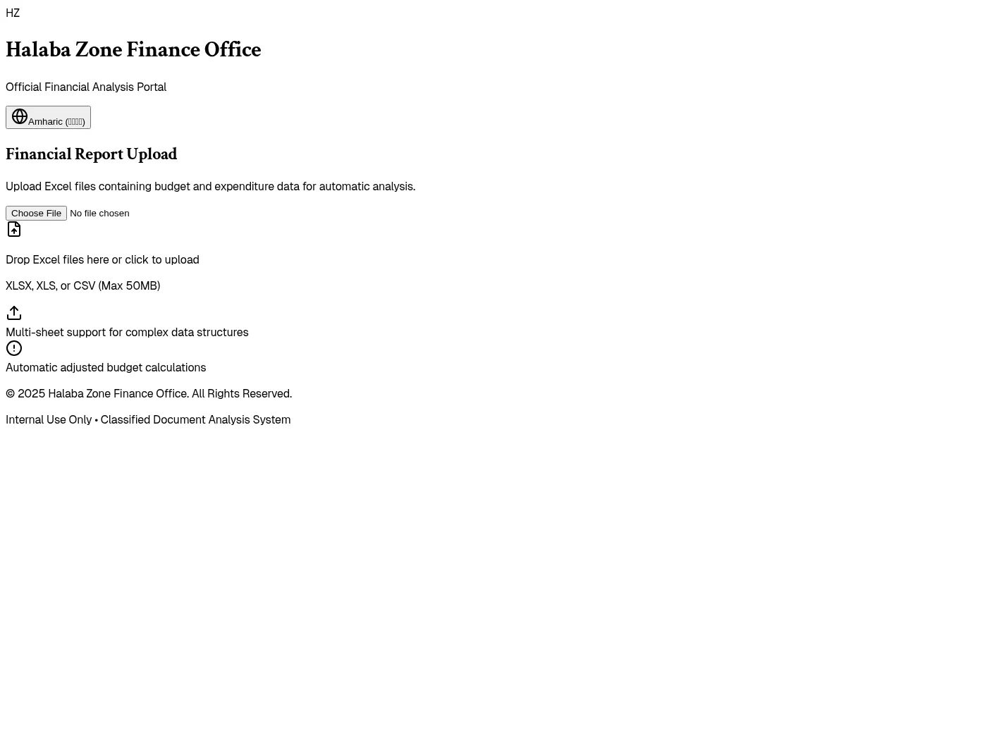 Halaba Finance Portal