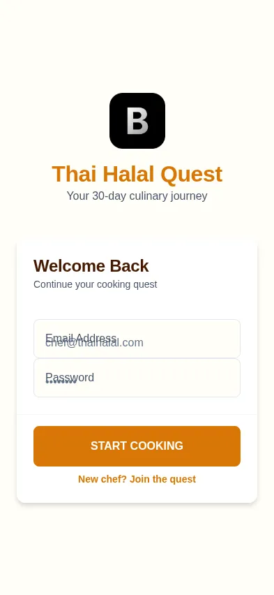Halal Thai Recipe Quest
