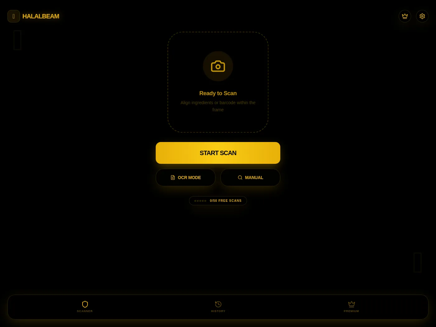 HalalBeam Food Scanner