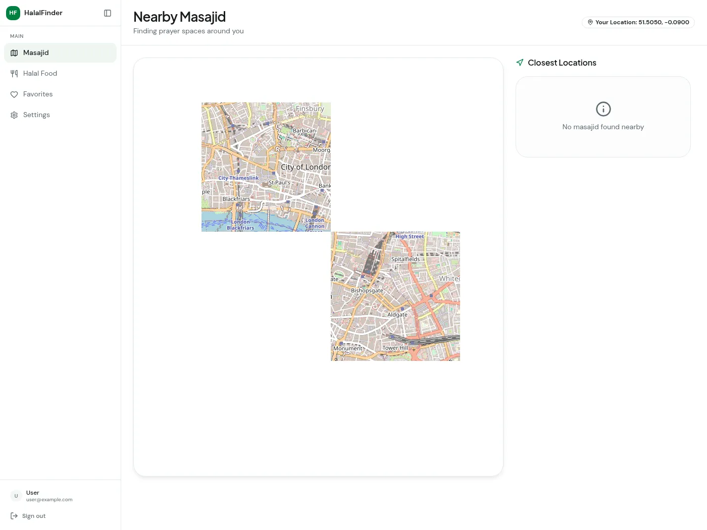 HalalFinder App