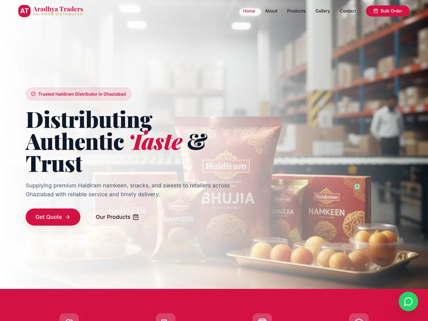 Haldiram Distributor Site