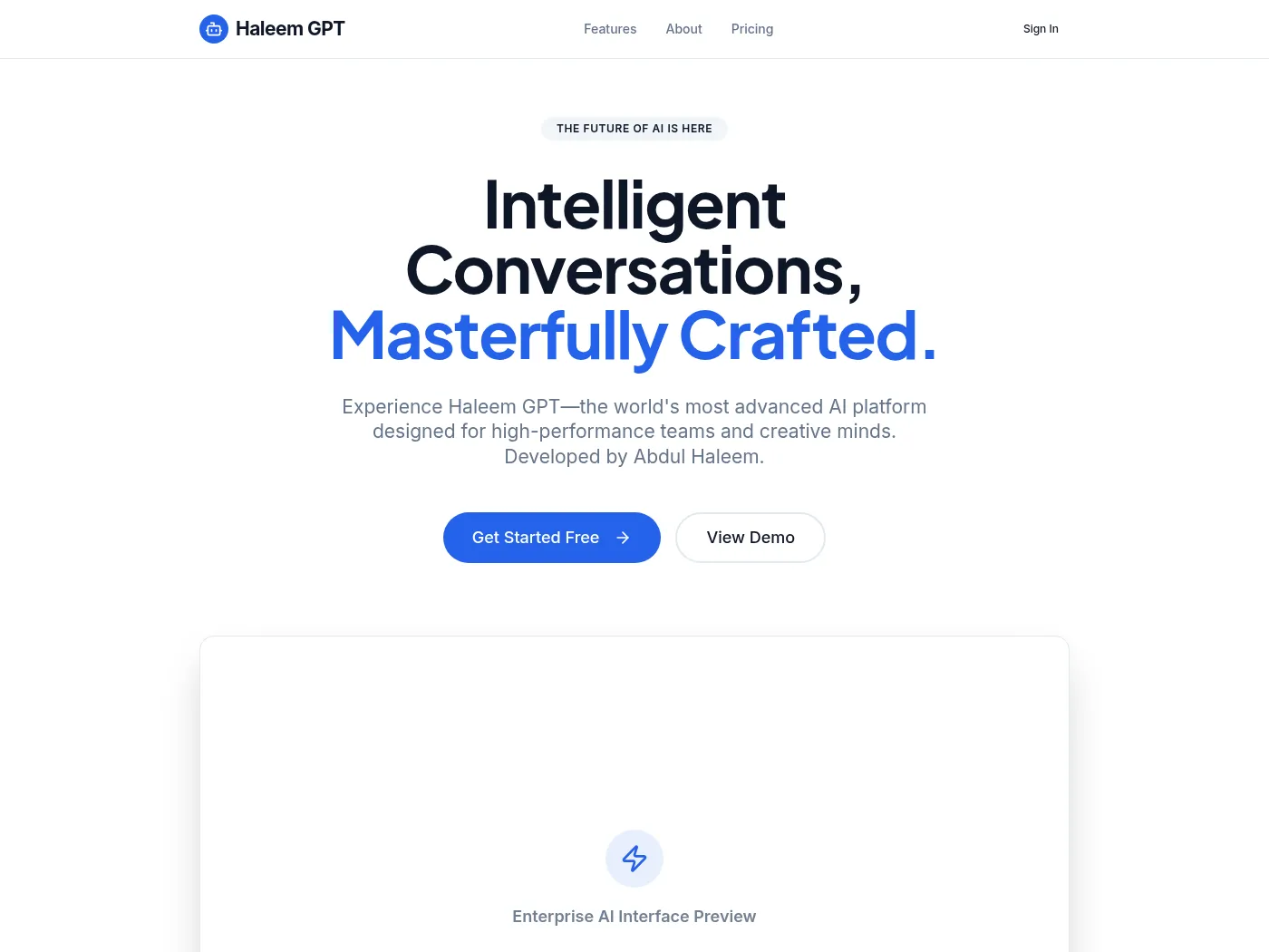 Haleem GPT Enterprise AI