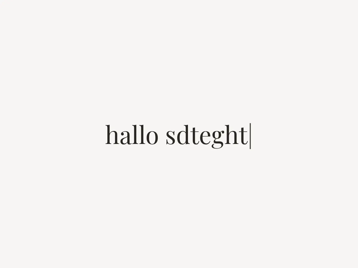 Hallo Greeting Page