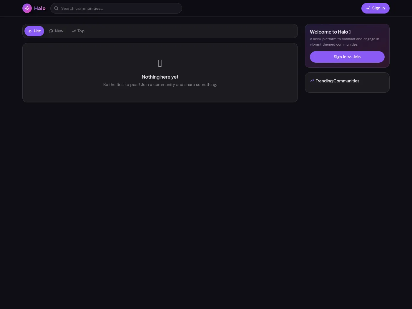 Halo Social Hub