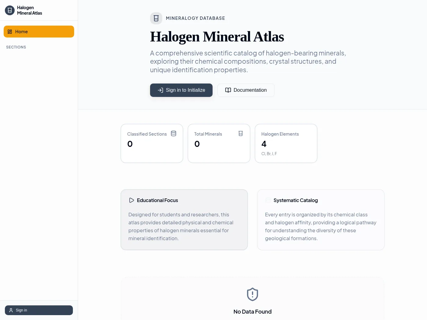 Halogen Mineral Atlas
