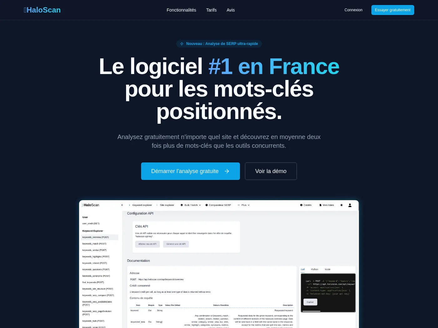 HaloScan Dashboard