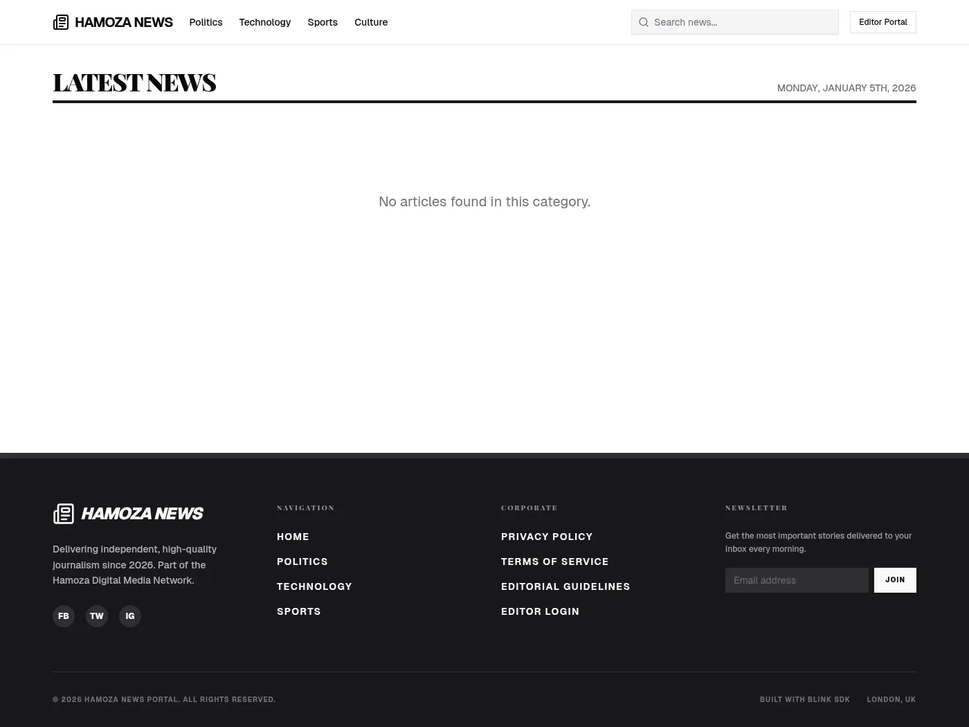 Hamoza News Portal