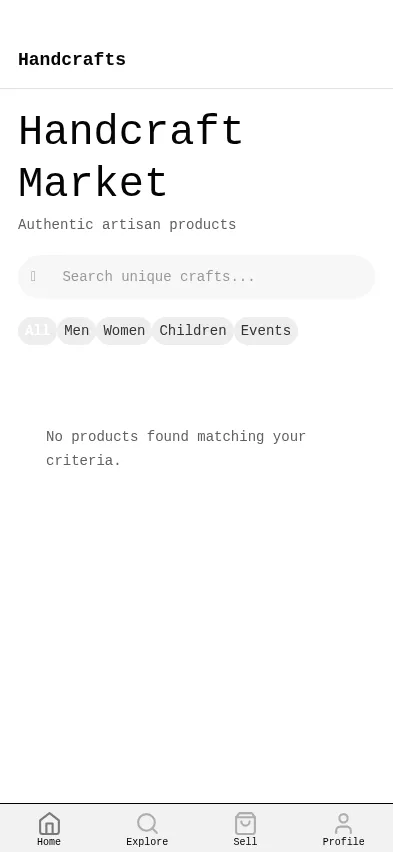 Handcraft Market App