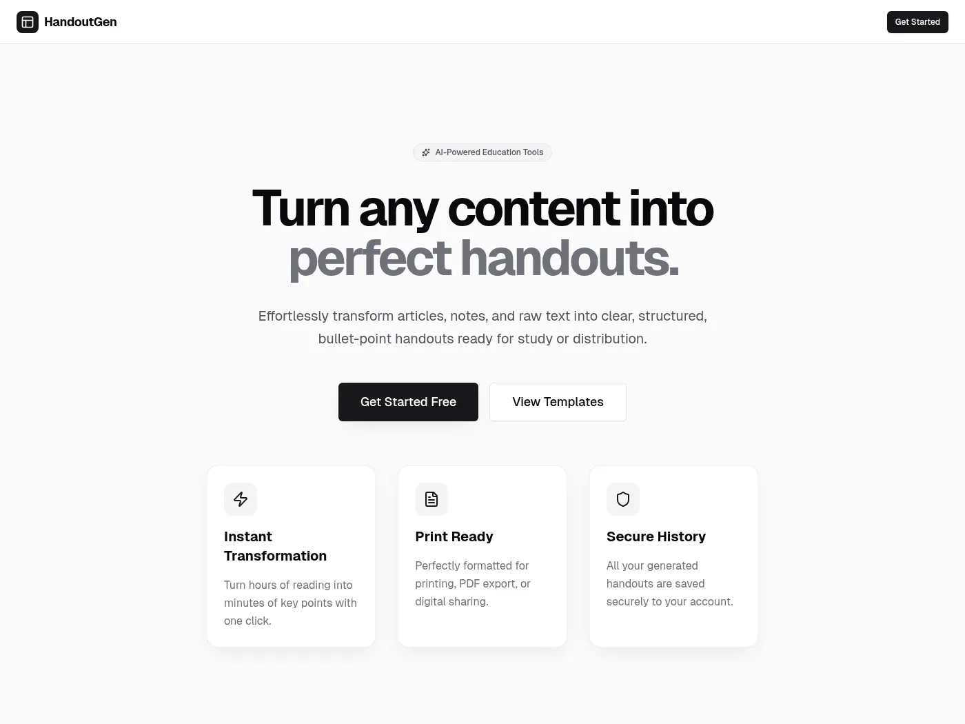 Handout Generator