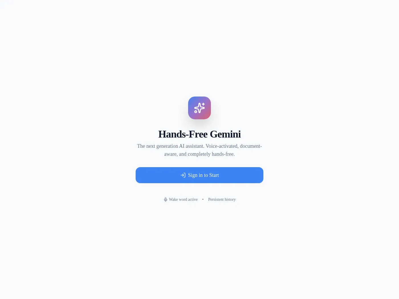 Gemini AI Hands-Free Assistant