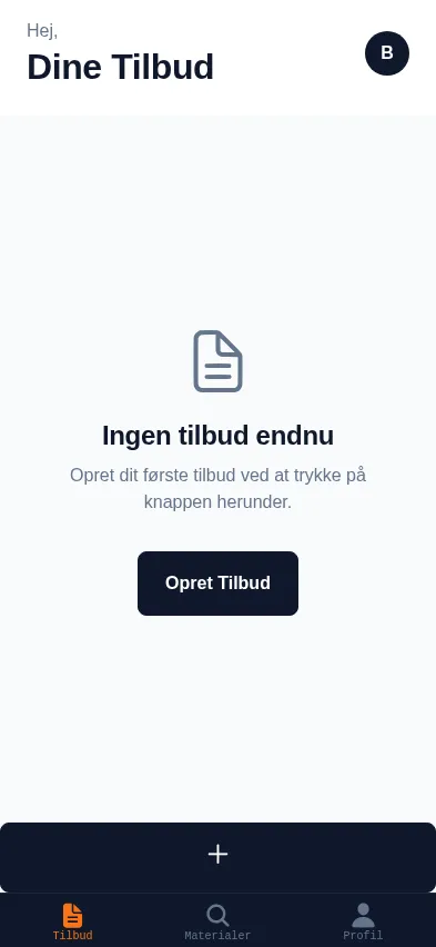 Håndværker TilbudsApp