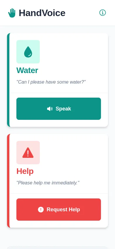 HandVoice App