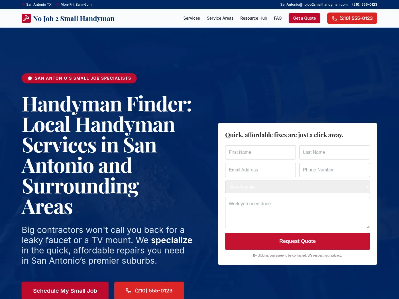 No Job 2 Small Site