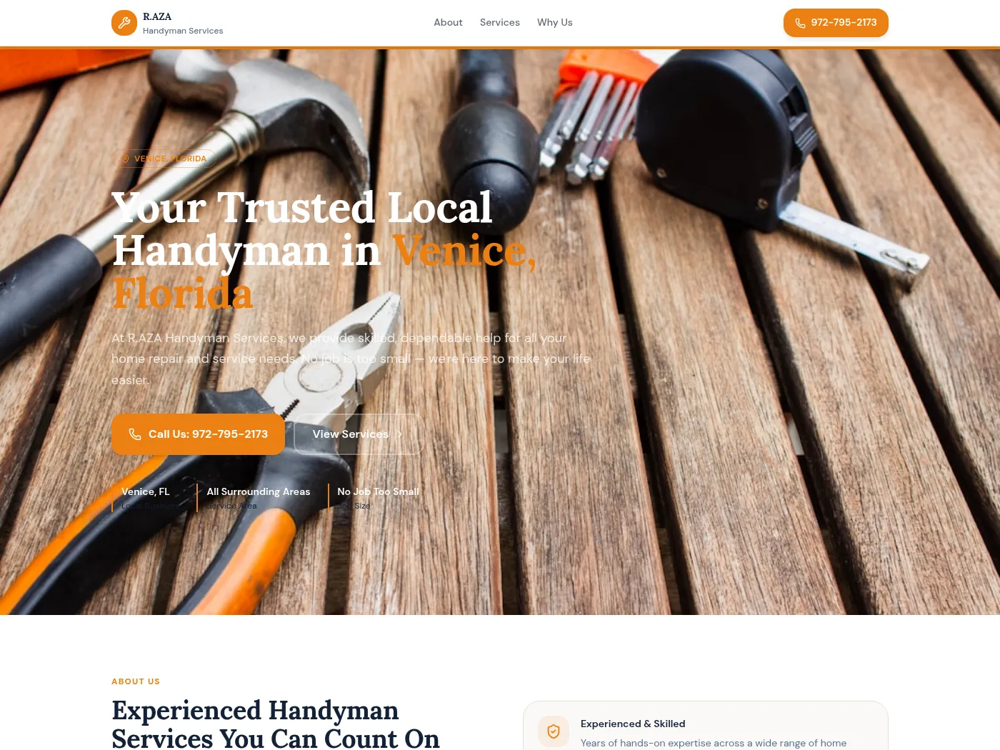 R.AZA Handyman Website