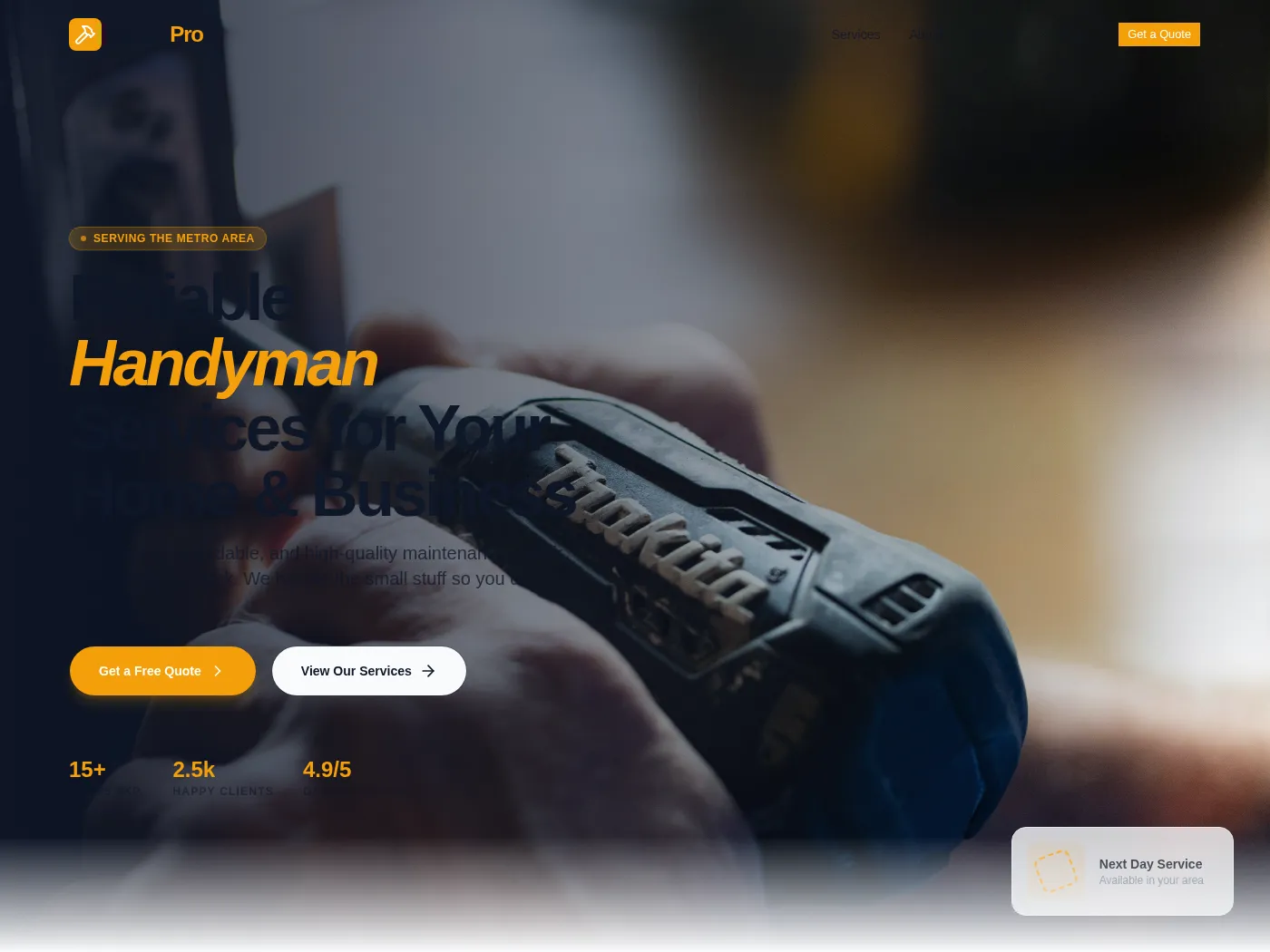 HandyPro Services Website
