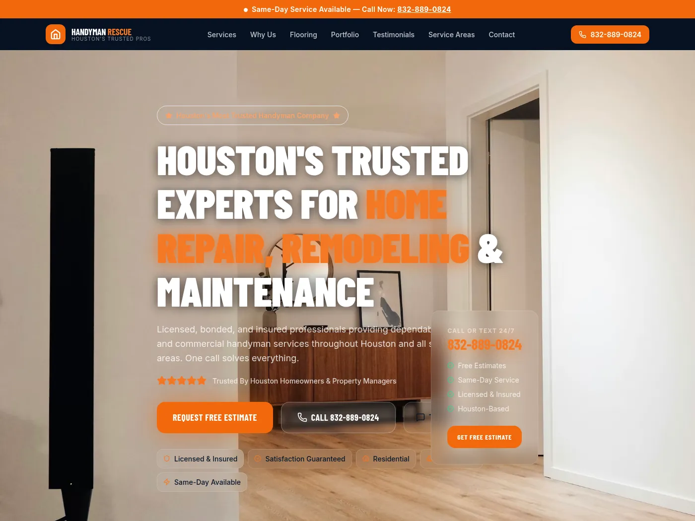 Handyman Rescue Pro Site