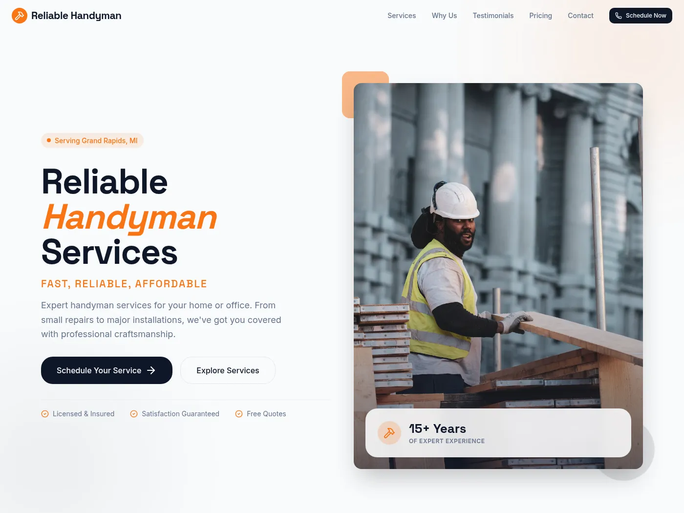 Reliable Handyman Site