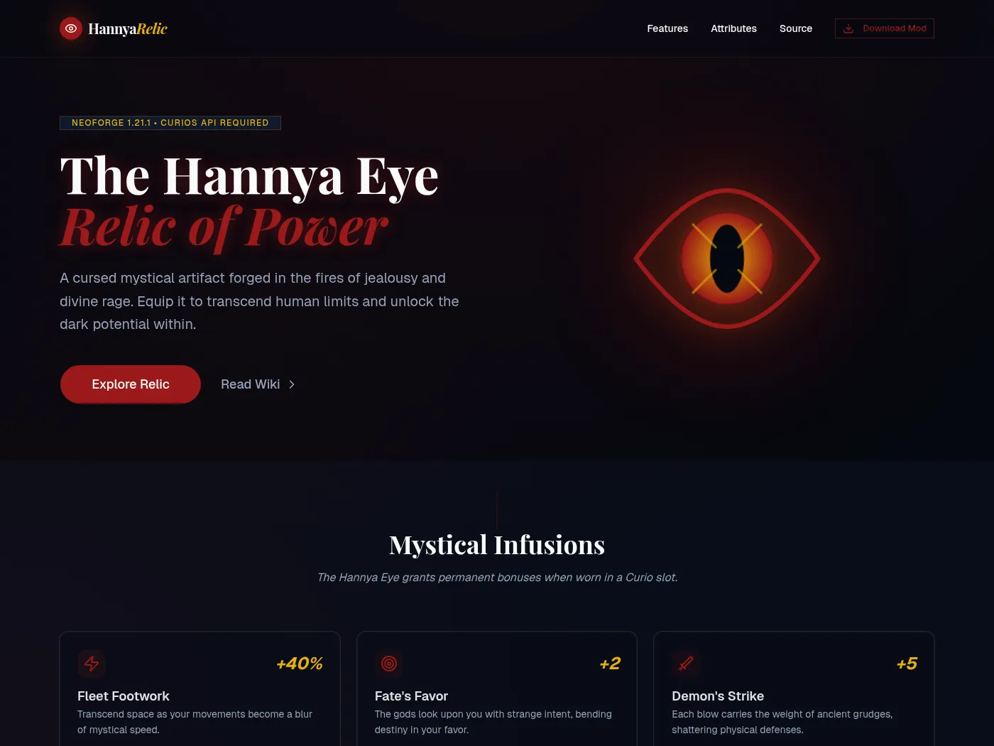 Hannya Eye Relic Mod